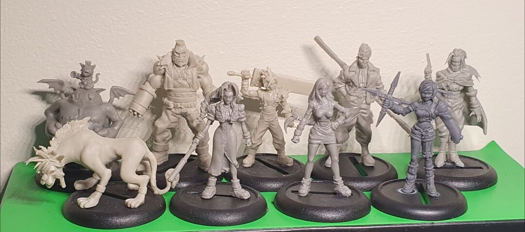 FF7 Characters 30mm Miniatures for Wargaming - Etsy