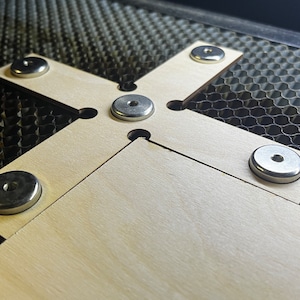 Laser Fixture Set and Honeycomb Bed Pins, Provided in DXF, SVG, and ...