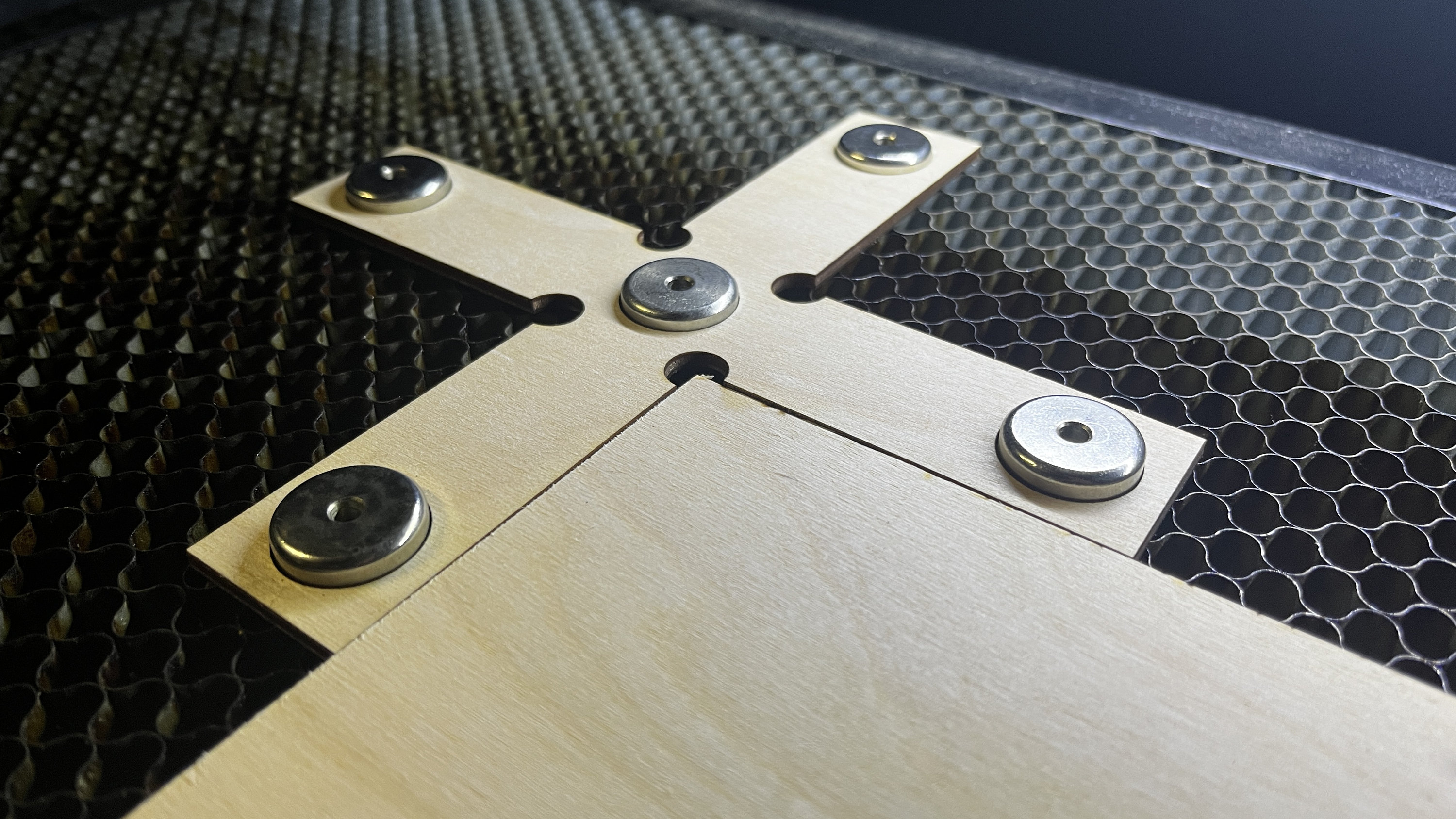 Laser Fixture Set and Honeycomb Bed Pins, Provided in DXF, SVG, and ...