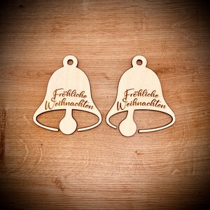 Christmas Bell "merry Christmas" DXF, SVG, AI, for Laser Cutting ...