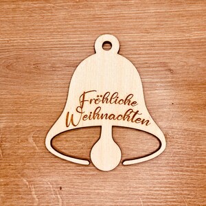 Christmas Bell "merry Christmas" DXF, SVG, AI, for Laser Cutting ...