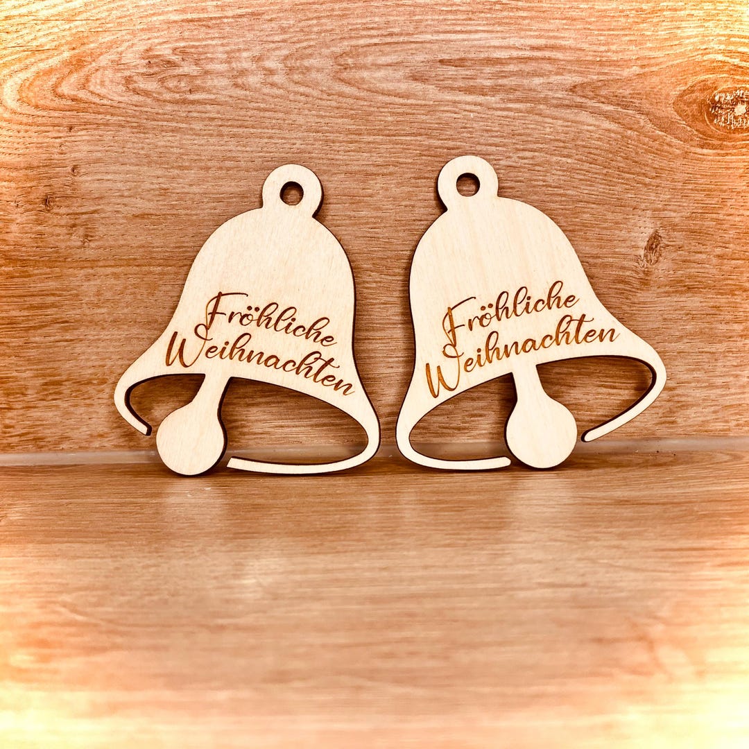 Christmas Bell "merry Christmas" DXF, SVG, AI, for Laser Cutting ...