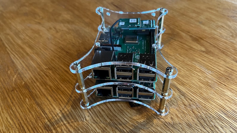 Raspberry Pi Stack Case, DXF, SVG, STL, Lightburn Files for Laser Cutting, Milling, Waterjet ...