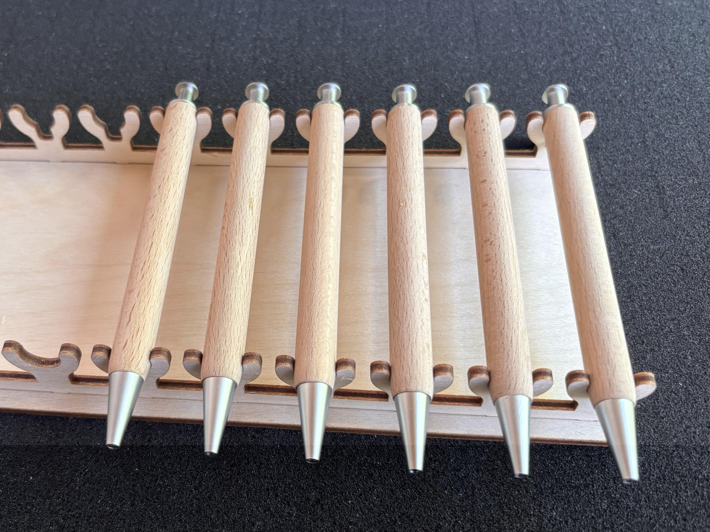 Pen Engraving Jig DXF SVG Lightburn – Laser Holder for 10 Pens – DIY ...