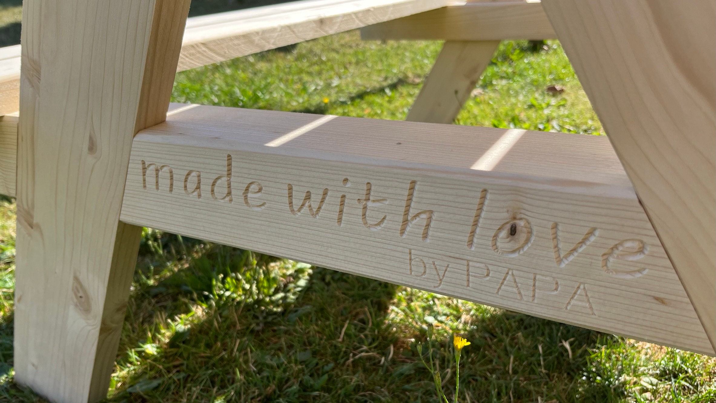 Children's Picnic Bench, Very Sturdy, DXF, SVG, PDF Files for Milling ...