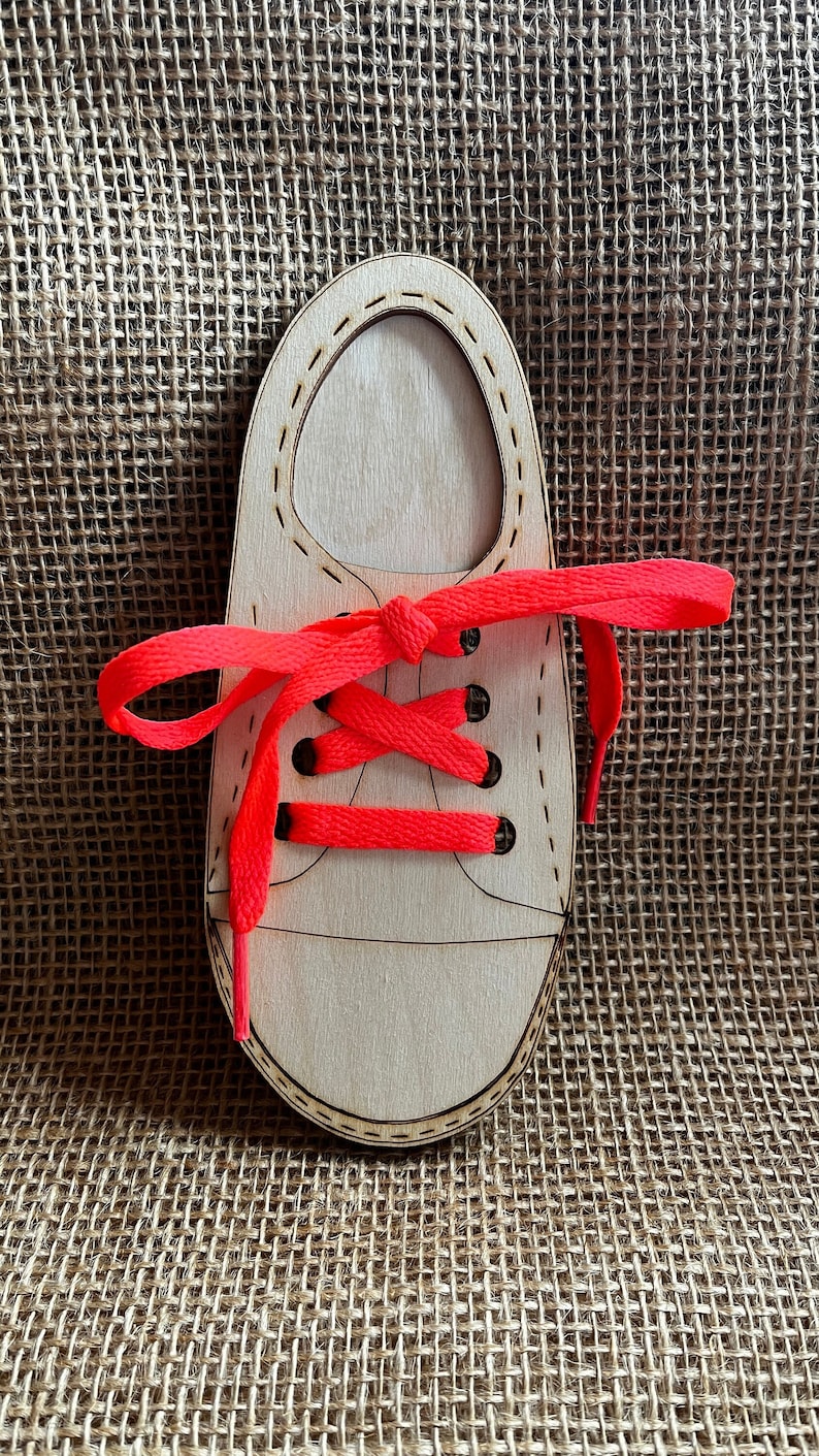 Children's Learning Shoe, Lacing Shoe, DXF, SVG, AI, for Laser Cutting ...