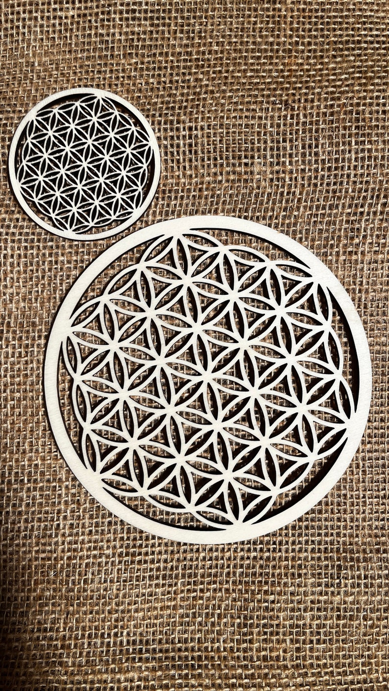Flower of Life Design in DXF, SVG, AI Formats for Laser Cutting ...