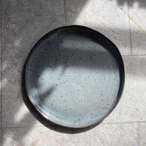 Handmade Ceramic Plates Grey Smoke Collection Three Sizes - Etsy