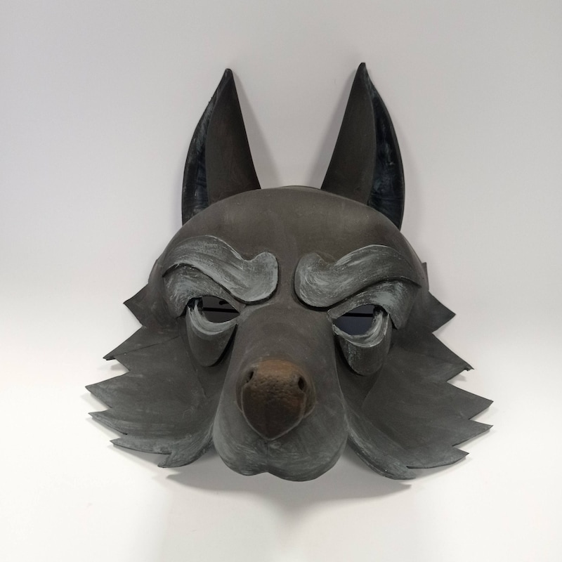 Wolf Face Mask - Etsy