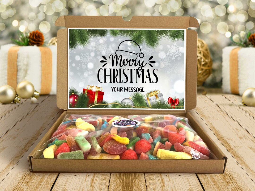 Christmas Colour Mix Sweet Box, Mixed Sweets Letterbox Pick and Mix ...