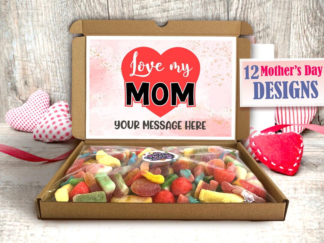 Pick and Mix Box, Mom Letter Box Sweets, Mommy Letter Box, Mama Letter ...
