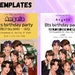 BTS Birthday Invite BTS Birthday Invitation Card Bts - Etsy