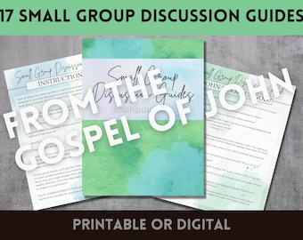5 Printable Small Group Discussion Guides From John Chapter One ...