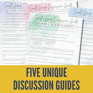 5 Printable Small Group Discussion Guides From John Chapter One ...
