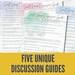 5 Printable Small Group Discussion Guides From John Chapter One ...