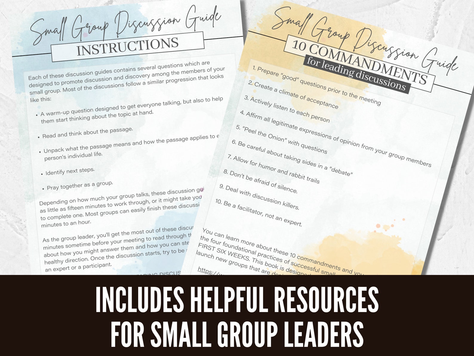 5 Printable Small Group Discussion Guides From John Chapter One ...