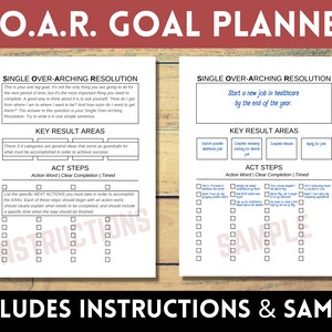 Printable and Digital Goal Planning Sheet | Plan Your Projects and ...