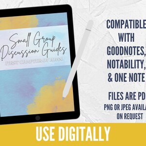 5 Printable Small Group Discussion Guides From John Chapter One ...