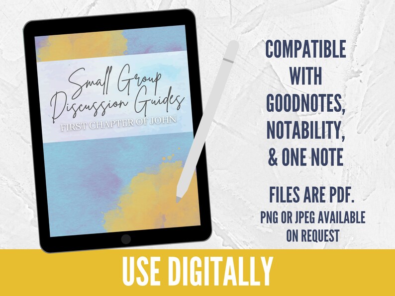 5 Printable Small Group Discussion Guides From John Chapter One ...