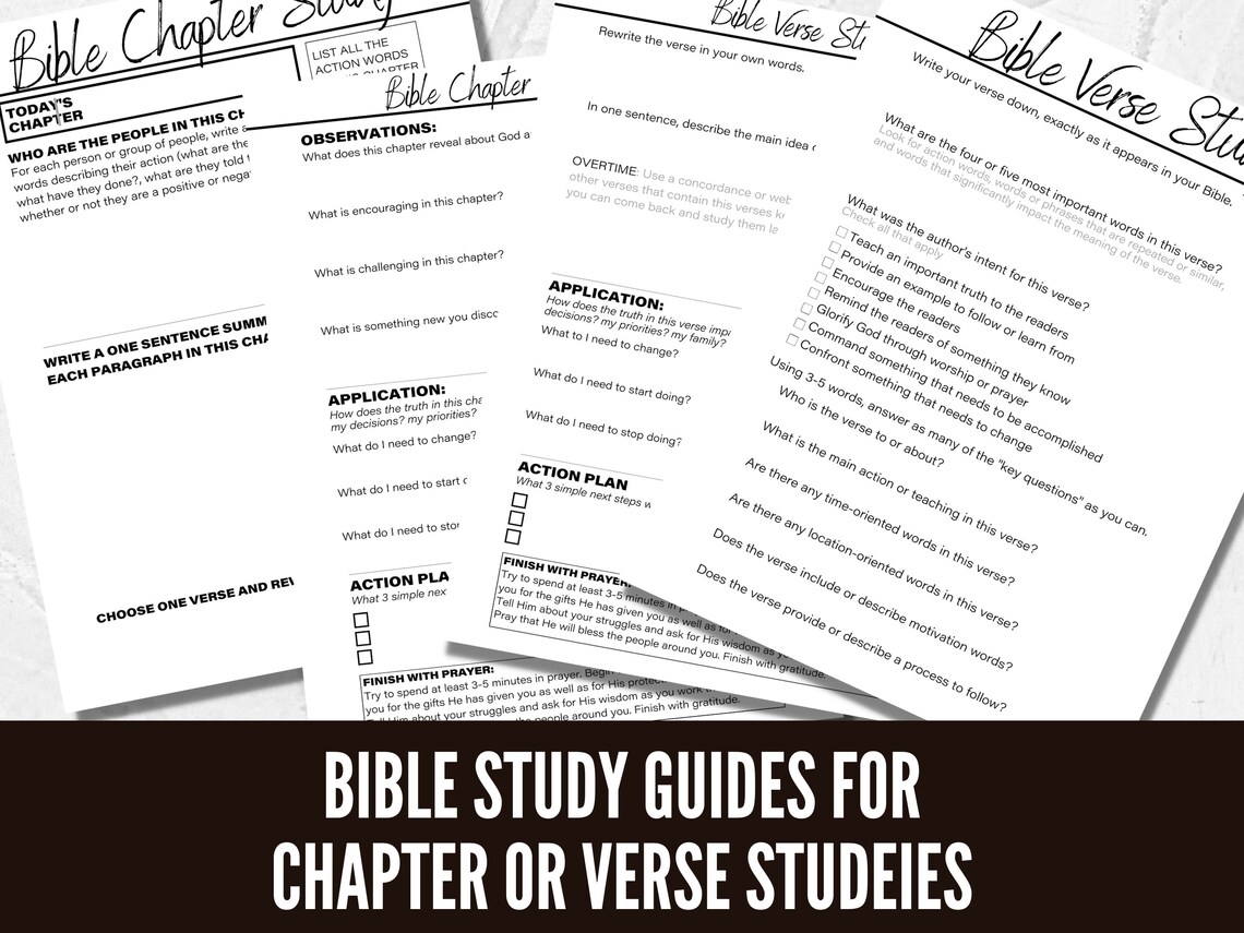 Spiritual Growth Starter Pack Printable Bible Study, Prayer, Gratitude ...