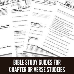 Spiritual Growth Starter Pack Printable Bible Study, Prayer, Gratitude ...