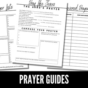 Spiritual Growth Starter Pack Printable Bible Study, Prayer, Gratitude ...