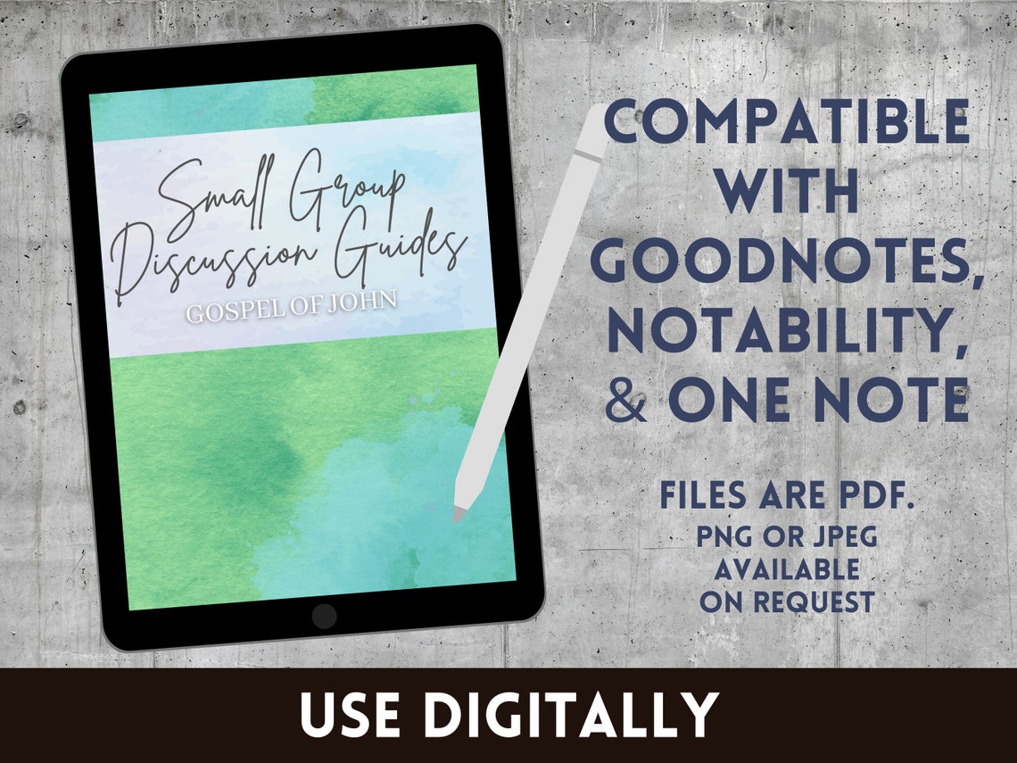17 Printable Small Group Discussion Guides From the Gospel of John ...