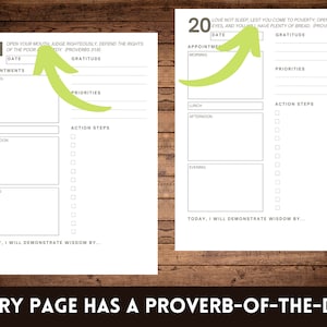 The Proverbs Planner | 31 Days of Planning Pages With A Proverb Each ...