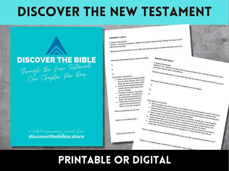 Study the Entire New Testament One Chapter at A Time | Every Day Use ...