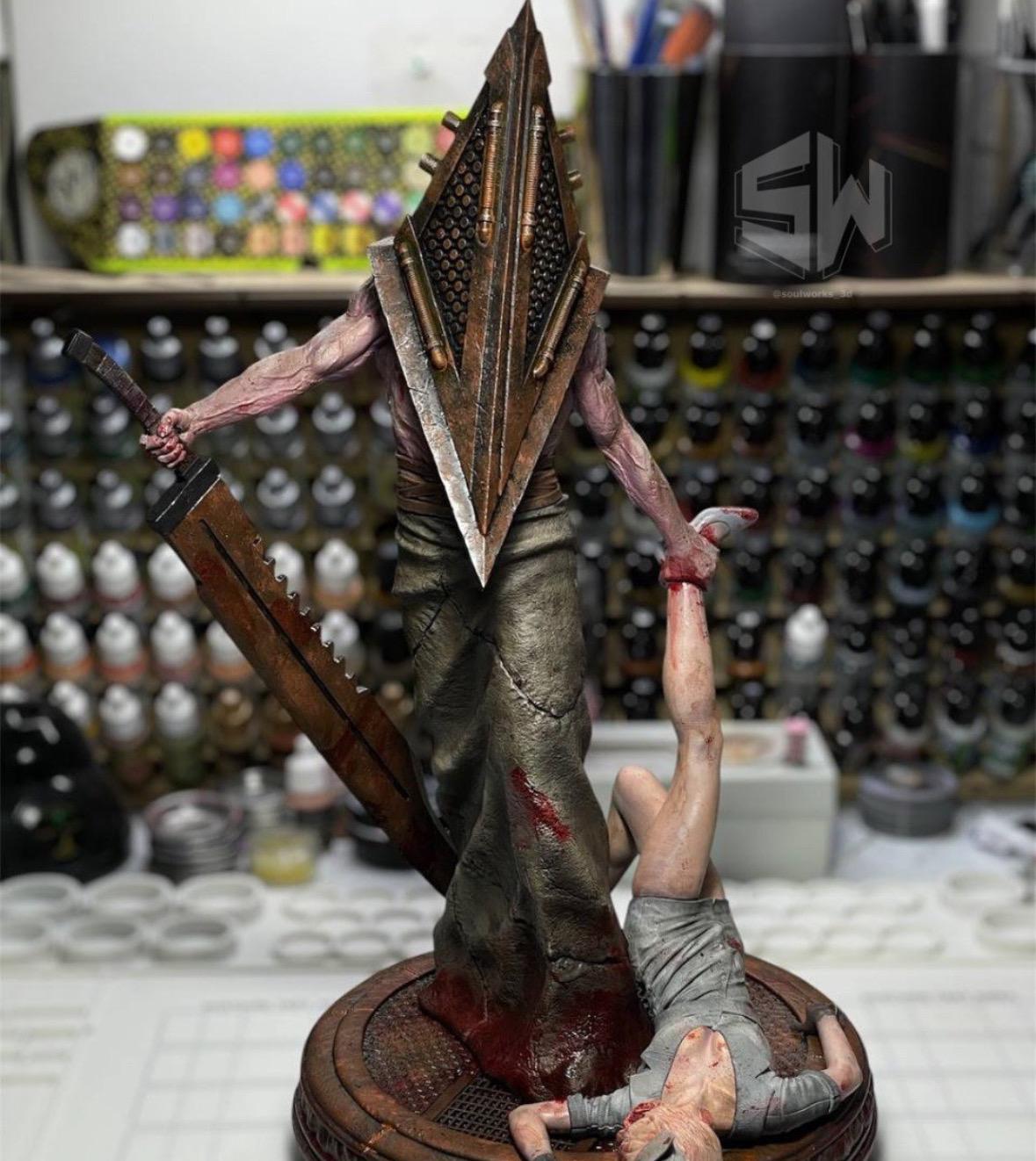 Pyramid Head Game Figure Diorama - Etsy