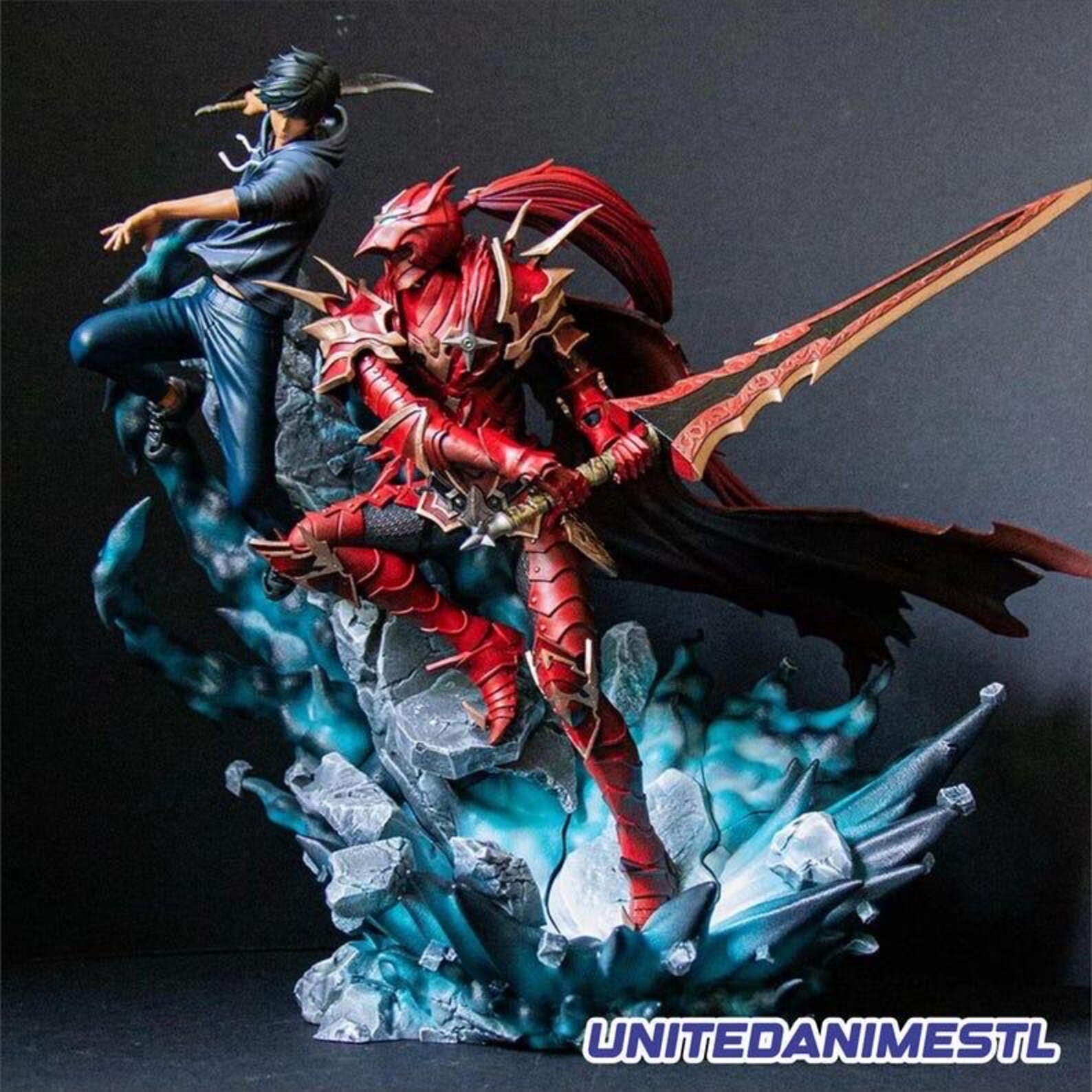 Sung Jinwoo Solo Leveling Figure Diorama Resin Omawa Anime - Etsy