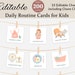 Daily Routine Cards for Kids Routine Chart Daily Toddler Rhythm Visual ...