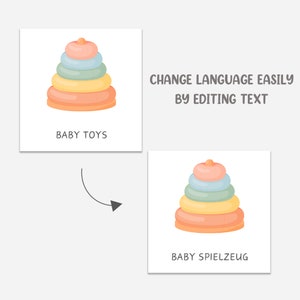 Toy Bin Storage Labels Playroom Organization Toy Trofast Kids Visual ...