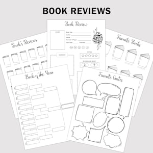 Book Reading Journal Reading Planner Bundle Book Tracker Reading ...