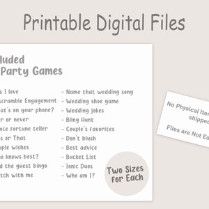 Engagement Games Engagement Party Game Fun Engaged Couples Game Fiance ...