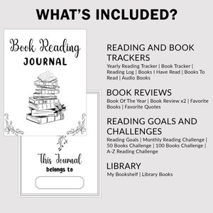 Book Reading Journal Reading Planner Bundle Book Tracker Reading ...