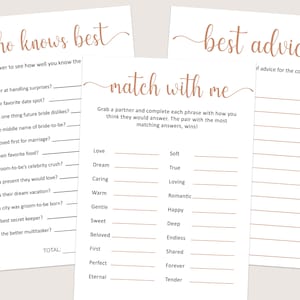 Engagement Games Engagement Party Game Fun Engaged Couples Game Fiance ...