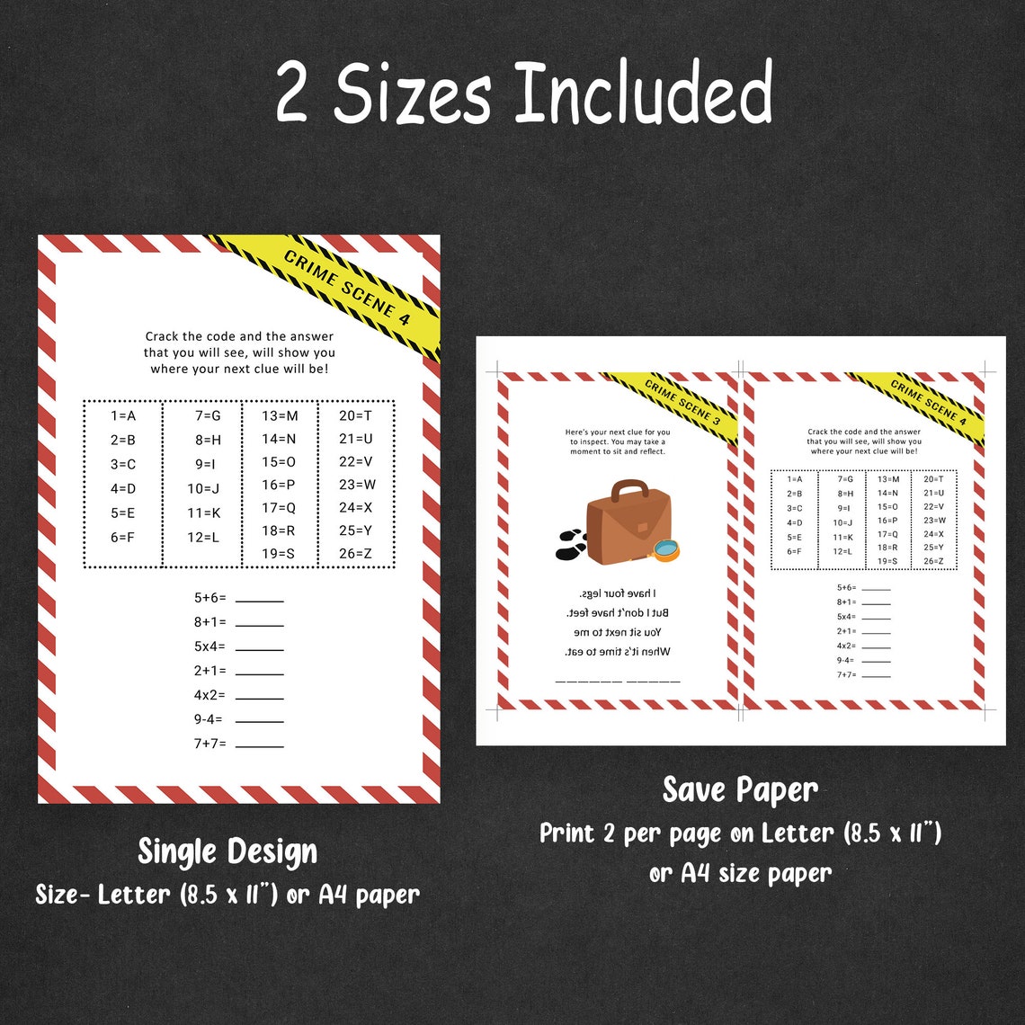 Detective Scavenger Hunt for Older Kids Spy Birthday Treasure Hunt ...