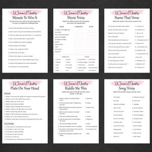 Women's Ministry Games Bible Games Christian Women Retreat Quiz Trivia ...