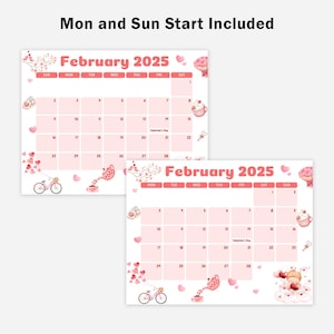 Kids Calendar 2025 Children's Calendar Homeschool Planner Classroom ...