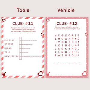 Valentine's Day Scavenger Hunt for Older Kids Valentines Day Scavenger ...