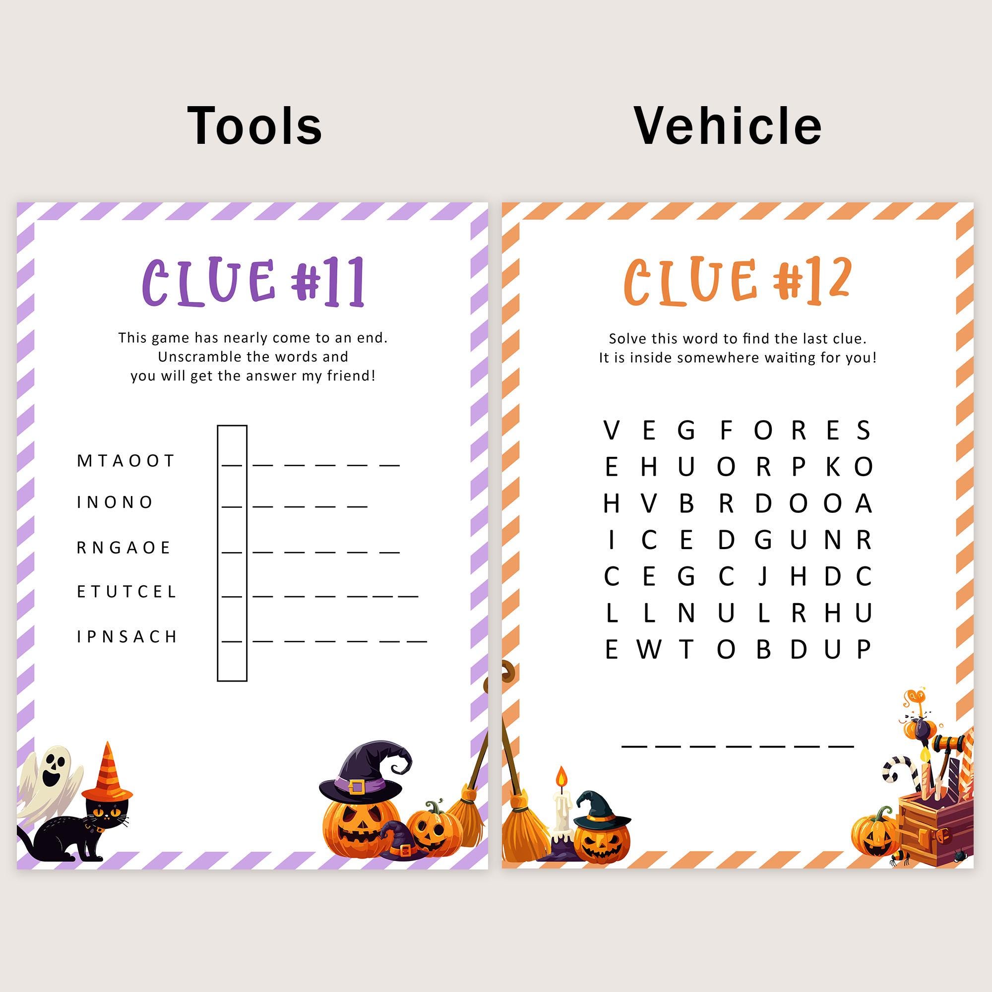 Halloween Scavenger Hunt for Older Kids Halloween Scavenger Hunt for ...