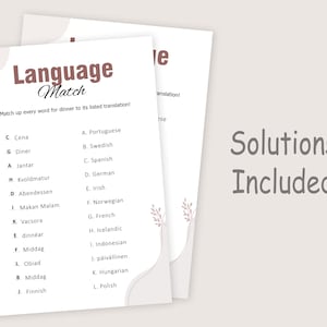 Brunch Party Games Adults Brunch Games Icebreaker Table Games Luncheon ...