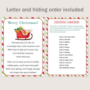 Christmas Scavenger Hunt for Older Kids Holiday Outdoor Scavenger Hunt ...