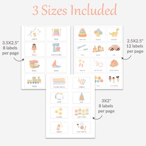 Toy Bin Storage Labels Playroom Organization Toy Trofast Kids Visual ...