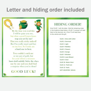 Leprechaun Treasure Hunt for Kids St Patricks Day Scavenger Hunt ...