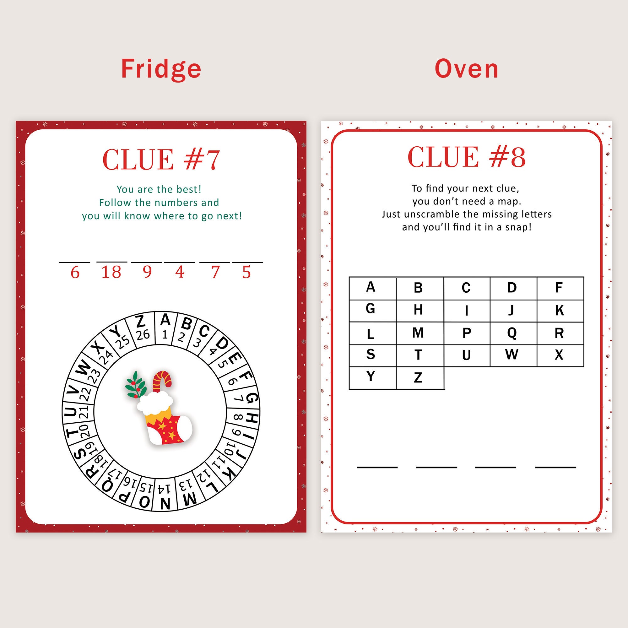Christmas Scavenger Hunt for Older Kids Holiday Scavenger Hunt Teens ...