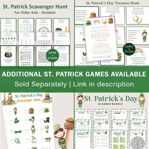 St Patricks Day Scavenger Hunt for Kids St Pattys Day Treasure Hunt ...