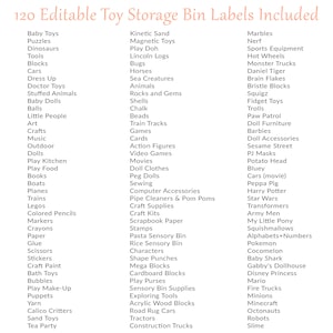 Toy Bin Labels Playroom Label Trofast Organization Toy Storage Box ...