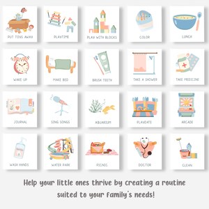 Weekly Routine Chart Kids Weekly Planner Cards Visual Calendar Toddler ...
